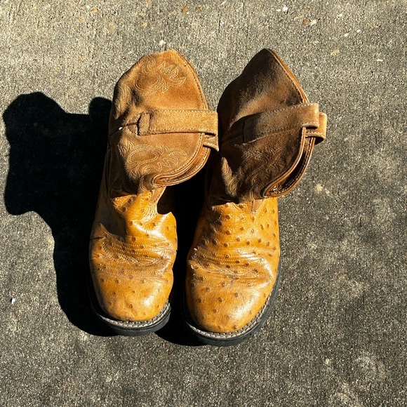 Shoes | Ostrich Fat Baby Roper Boots | Poshmark